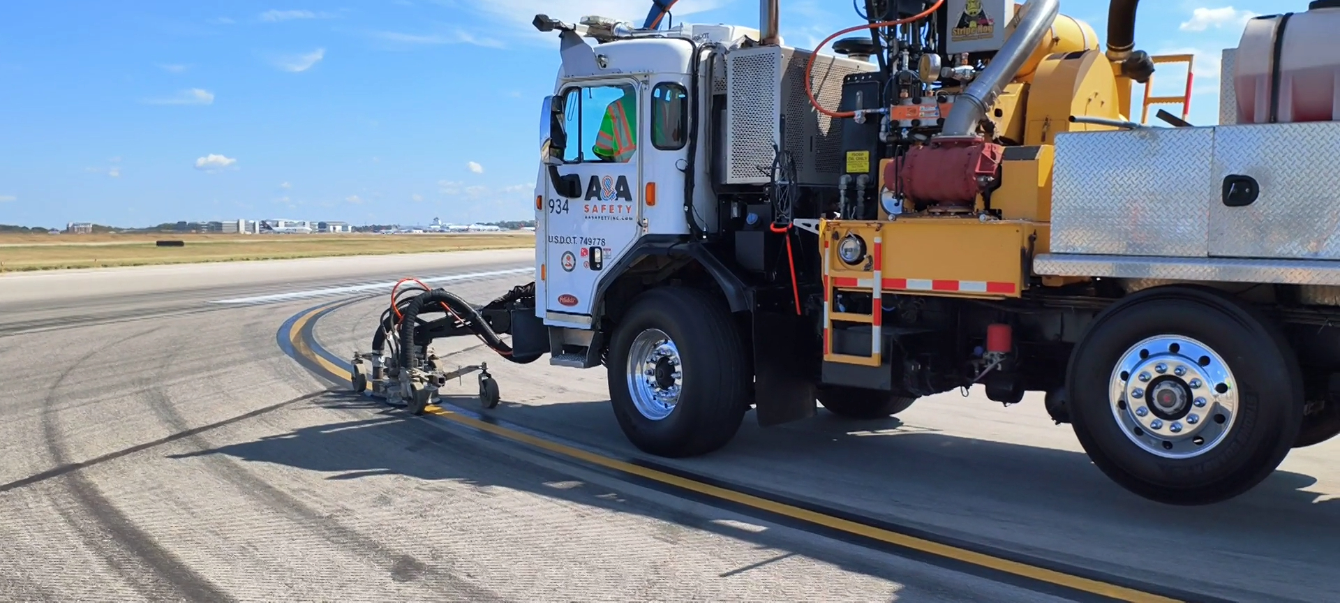 Runway Marking Removal & Cleaning Demonstration