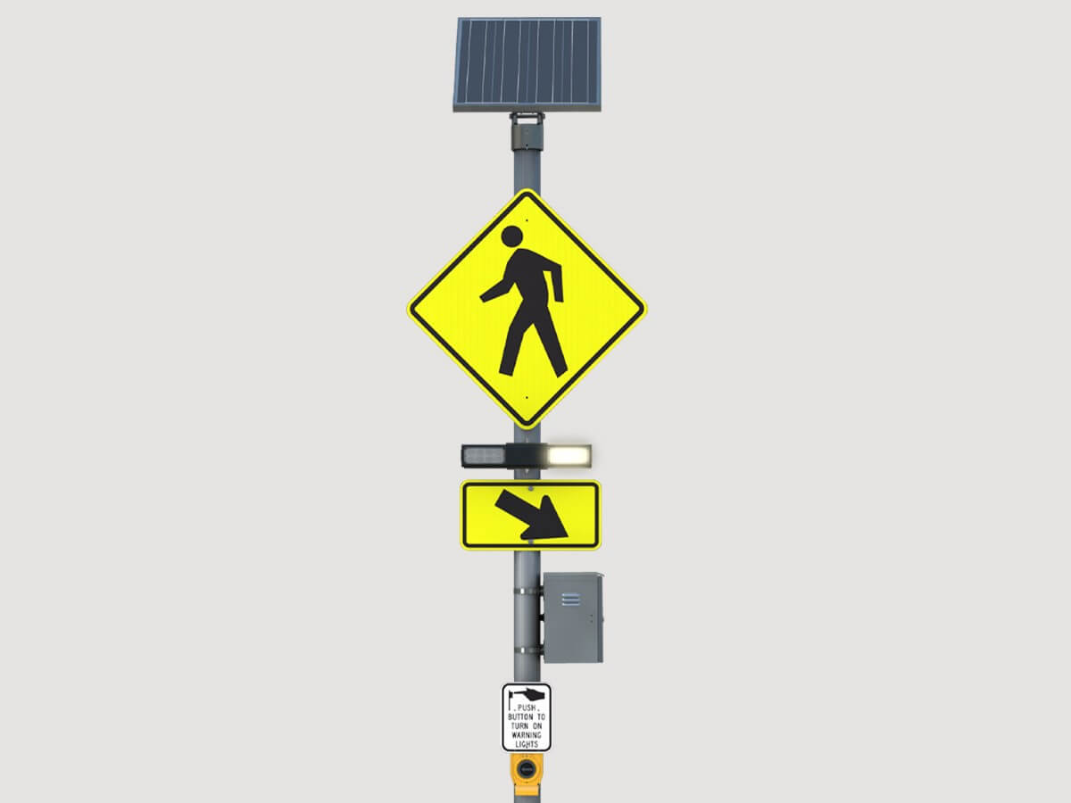 Rectangular Rapid Flashing Beacon (RRFB) Crosswalk System